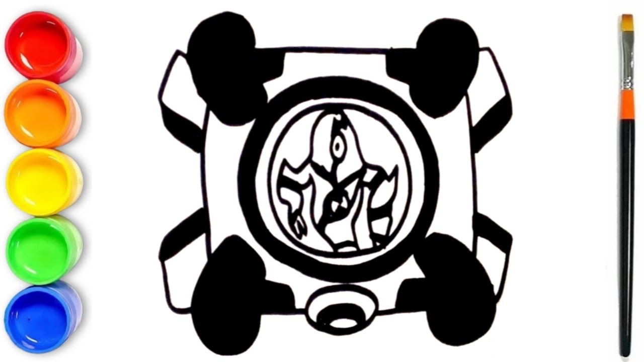🟢 How to draw Omnitrix Watch | Ben 10 - YouTube