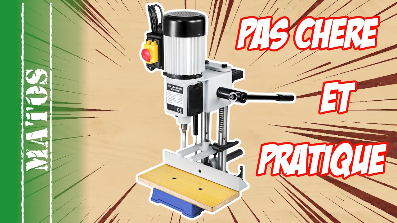 Que vaut la mortaiseuse à bédane carré la moins chère du marché ? (Vevor) - YouTube