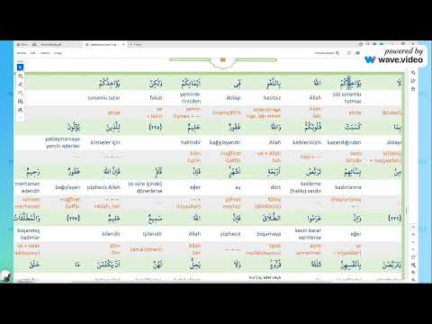 Meal Şerhi 42, Bakara 221-225