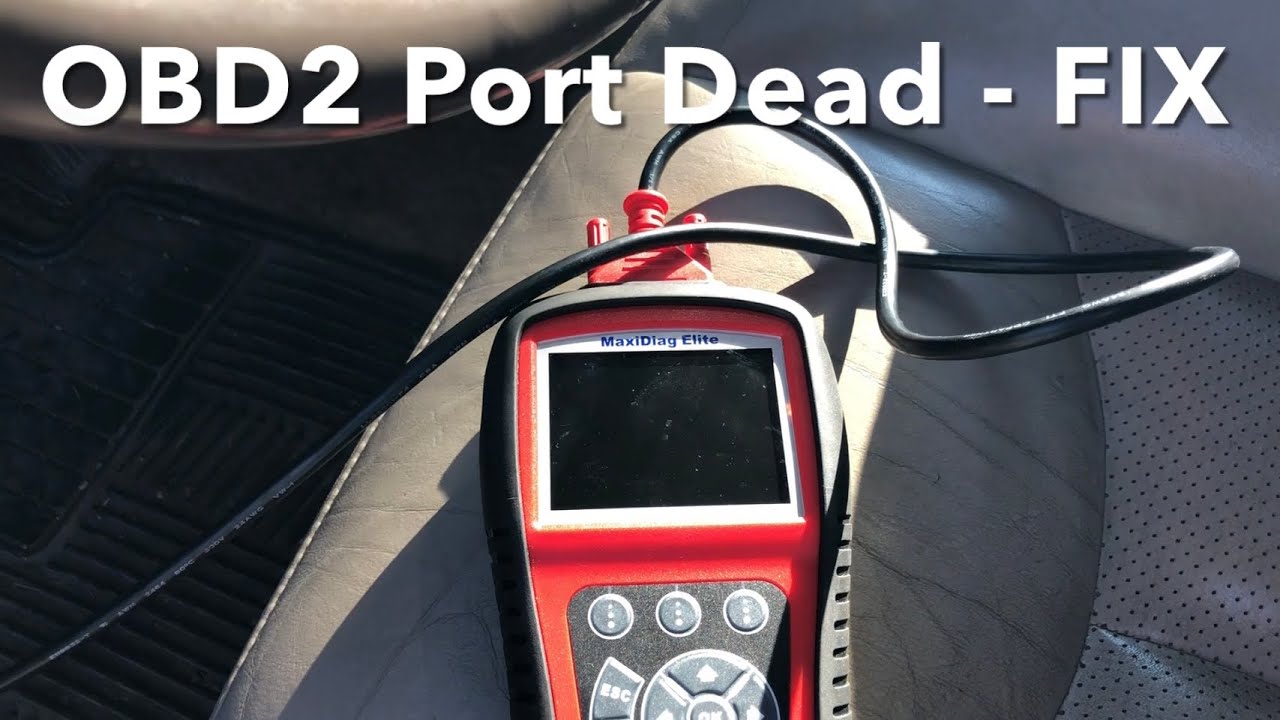 How to fix a dead OBDII OBD2 port - OBD2 port has no power - YouTube