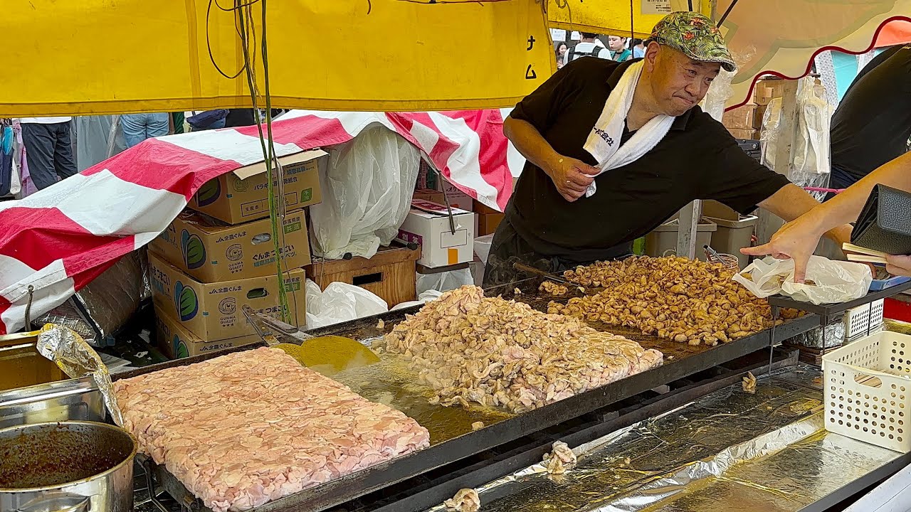 ToriKawa grilled crispy chicken skin Japanese Street food King - YouTube