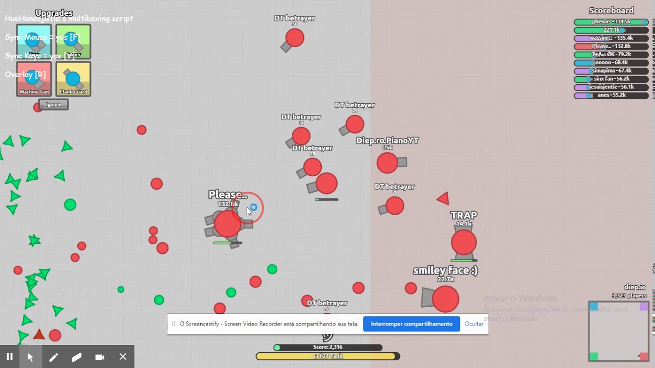 diep.io feed bots - YouTube