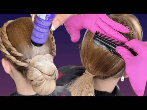 [ASMR] The Longest Blonde Hair I’ve Ever Worked With | Ballroom Hairstyle