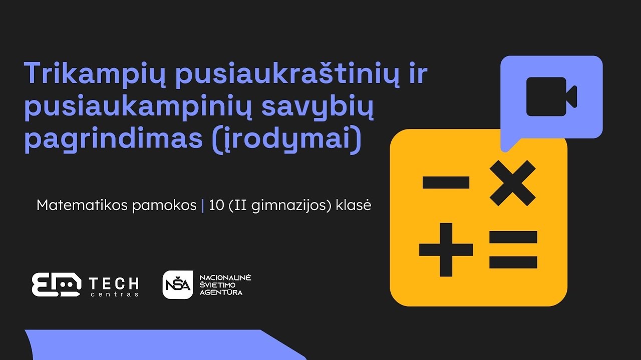 Trikampių pusiaukraštinių ir pusiaukampinių savybių pagrindimas ...