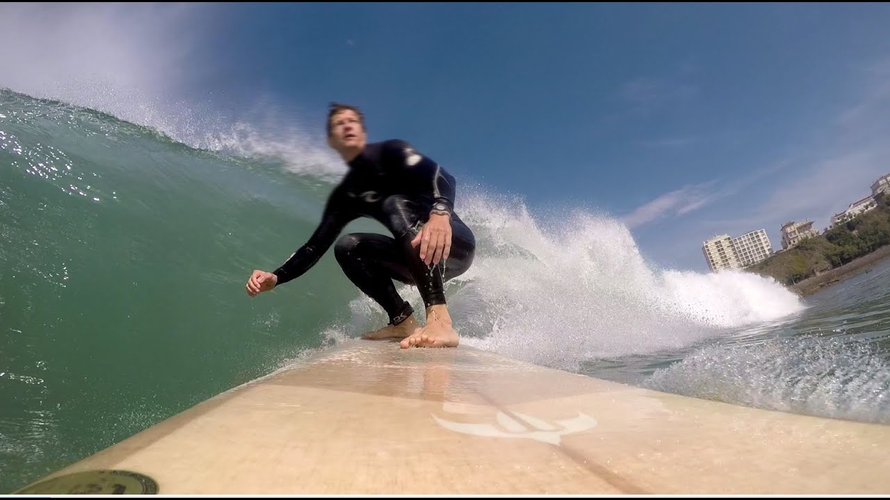Action surf à la côte des Basques Biarritz ! - YouTube