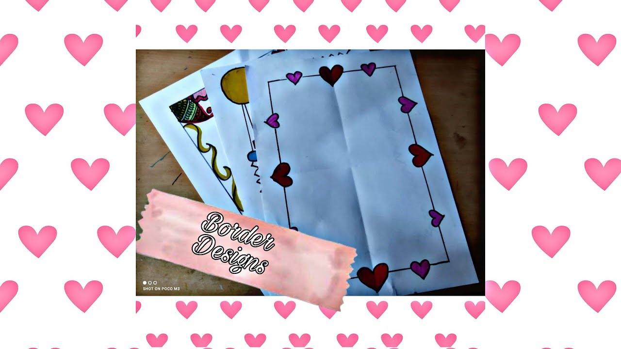 How to make Border Designs || Easy & unique border designs || Part 2 ...