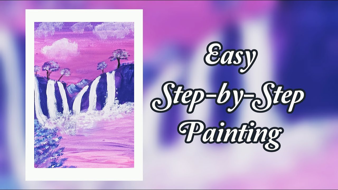 Step-by-Step Fantasy Land | Easy Acrylic Painting For Beginners - YouTube