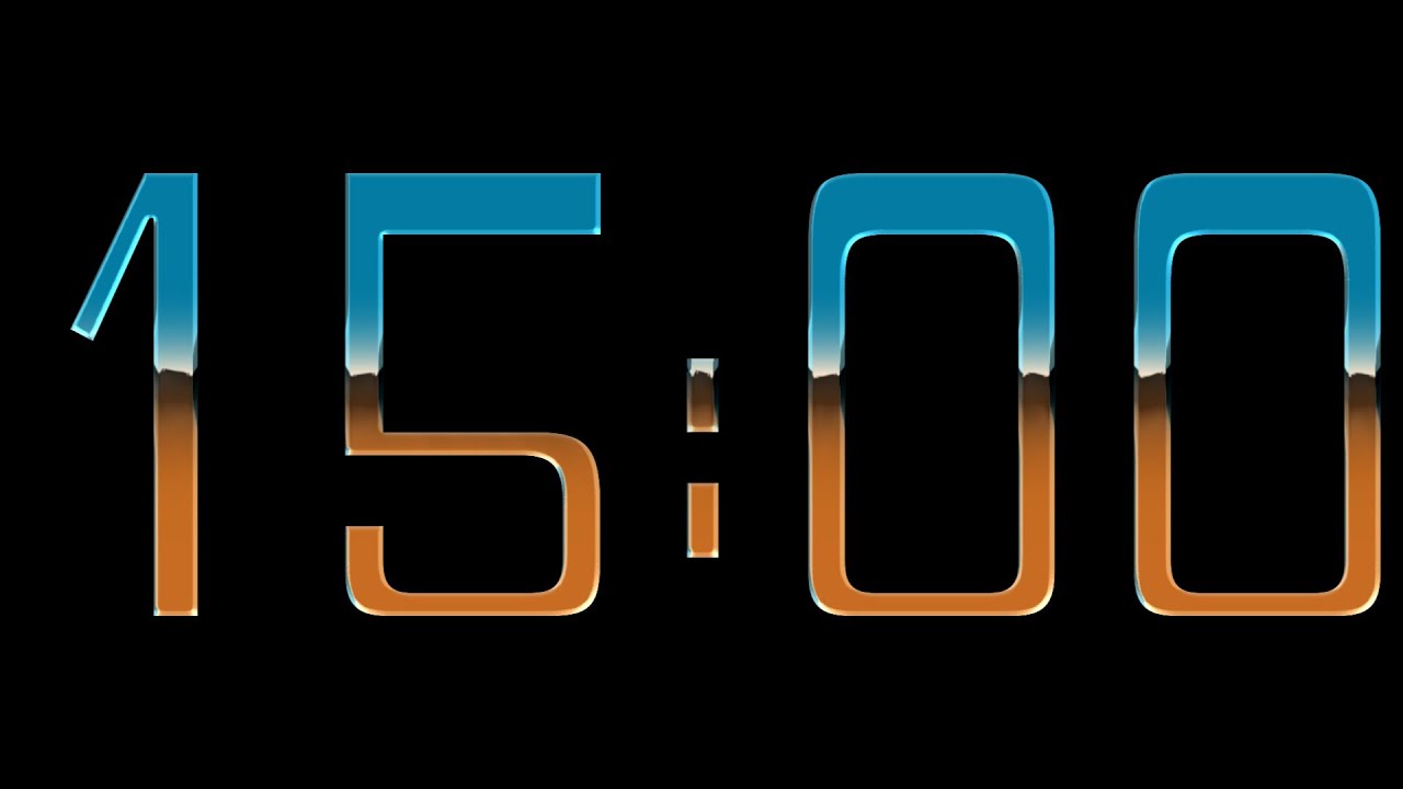 Gyparody Desert Chrome DIY 15 Minute Countdown - Transparent Background ...