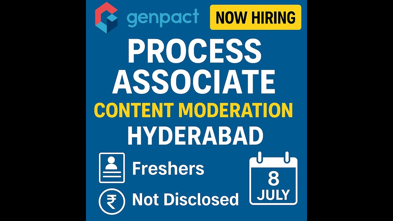 Genpact hiring for content moderation and international chat process ...