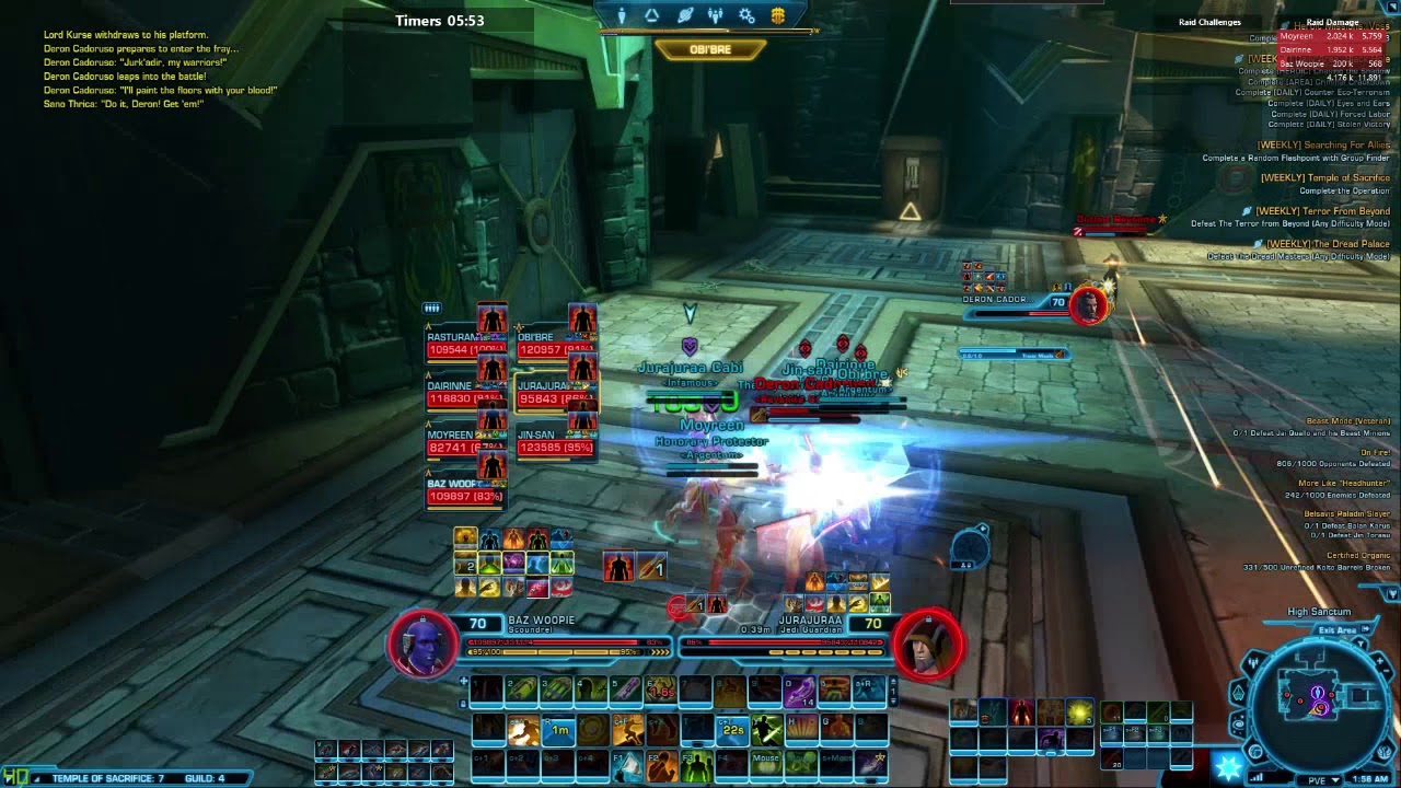 Star Wars the old Republic: Temple of Sacrifice solo Heal - YouTube
