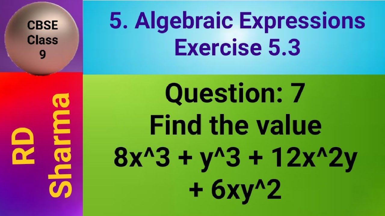Find The Value 8x 3 Y 3 12x 2y 6xy 2 YouTube Find The Value 8x 3 Y 3 12x 2y 6xy 2 YouTube