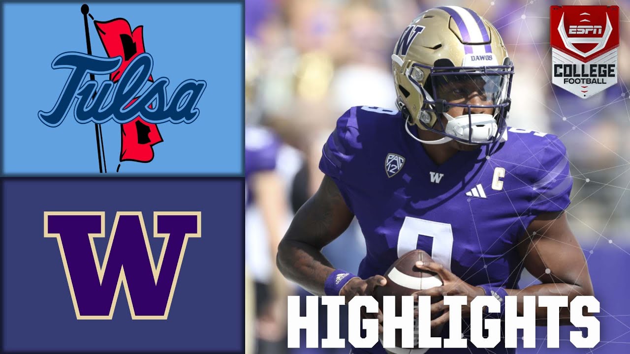 Tulsa Golden Hurricane vs. Washington Huskies | Full Game Highlights ...