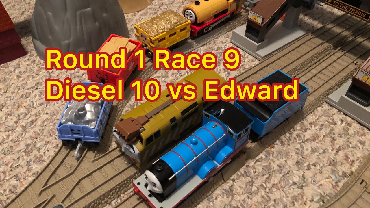 Tomy Sodor Races: Edward vs Diesel 10 - YouTube