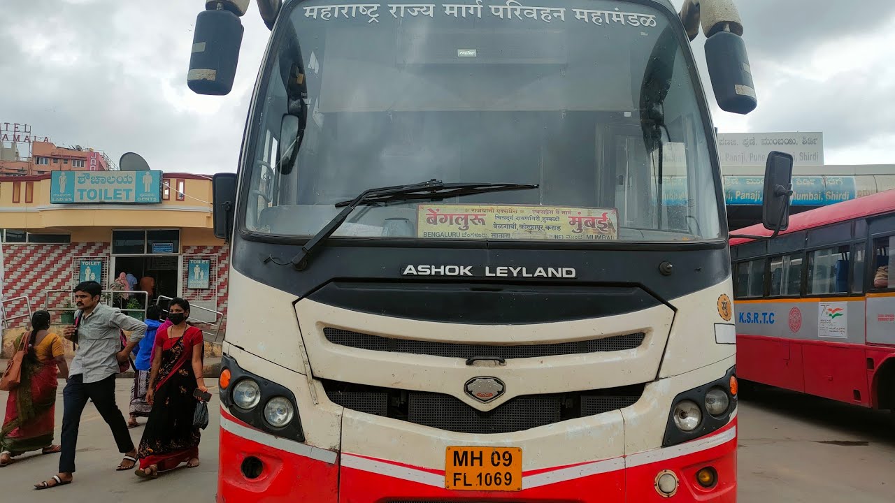 MSRTC Non AC Seater cum Sleeper Mumbai 🔃 Bangalore😍🔥♥️ - YouTube