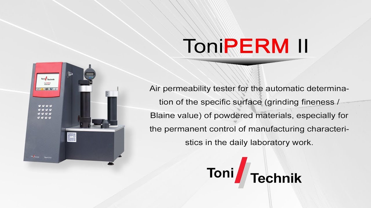 Toni Perm II - Dyckerhoff - Fineness of hydraulic cement by air ...