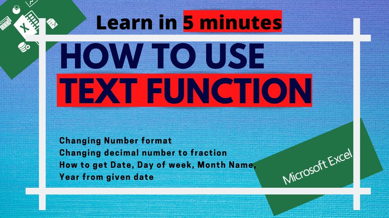 How To Use Text Function In Excel YouTube how-to-use-text-function-in-excel-youtube