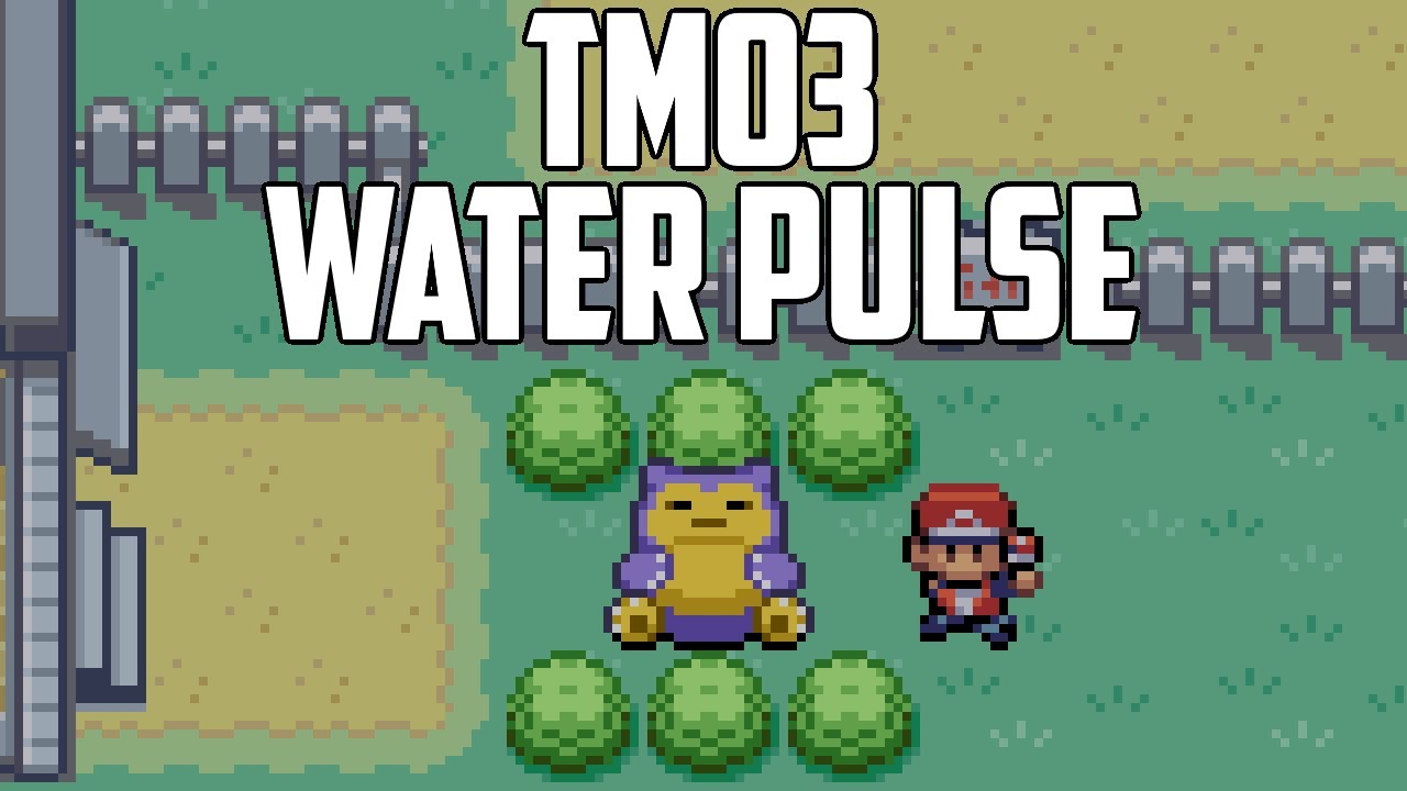 Where to Find TM03 Water Pulse - Pokémon FireRed & LeafGreen - YouTube