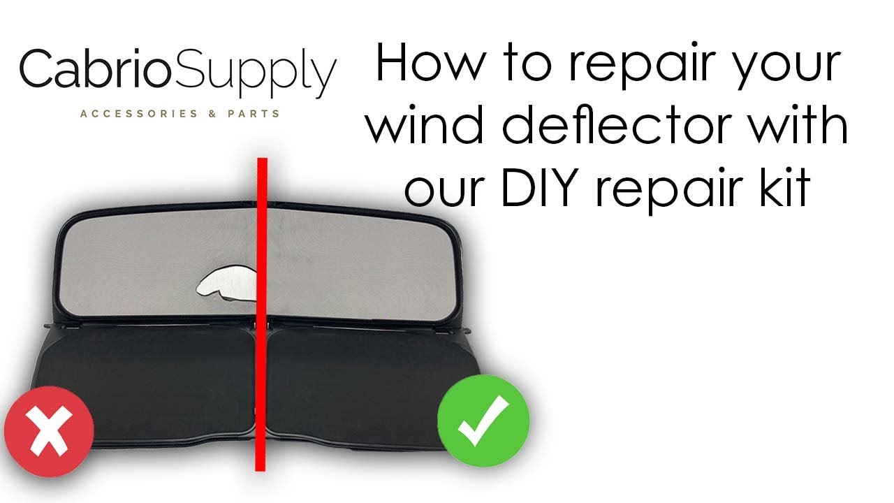 DIY Convertible Wind Deflector Repair Kit - YouTube
