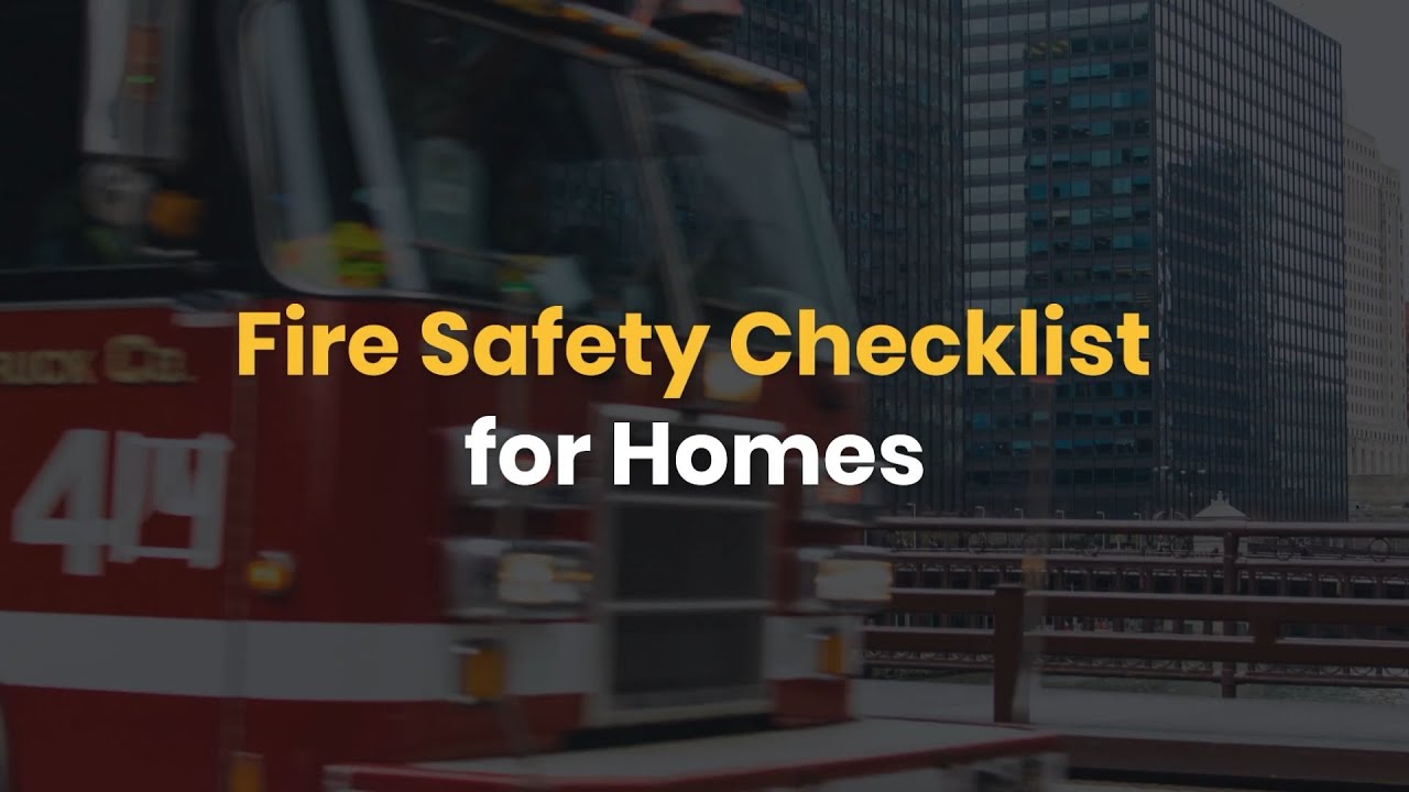 Fire Safety Checklist for Homes - YouTube