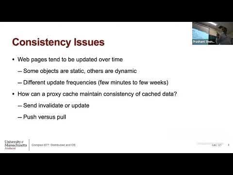 UMass CS677 (Spring'24) - Lecture 21 - Edge computing, web caching - YouTube