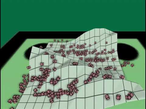 C3 3D Physics Animated Heightfield, Sprite Mesh - YouTube