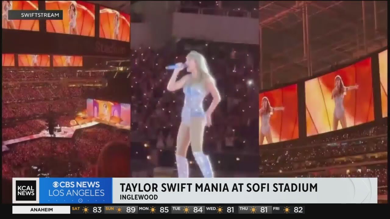 Taylor Swift mania continues in Inglewood: Day 3 - YouTube