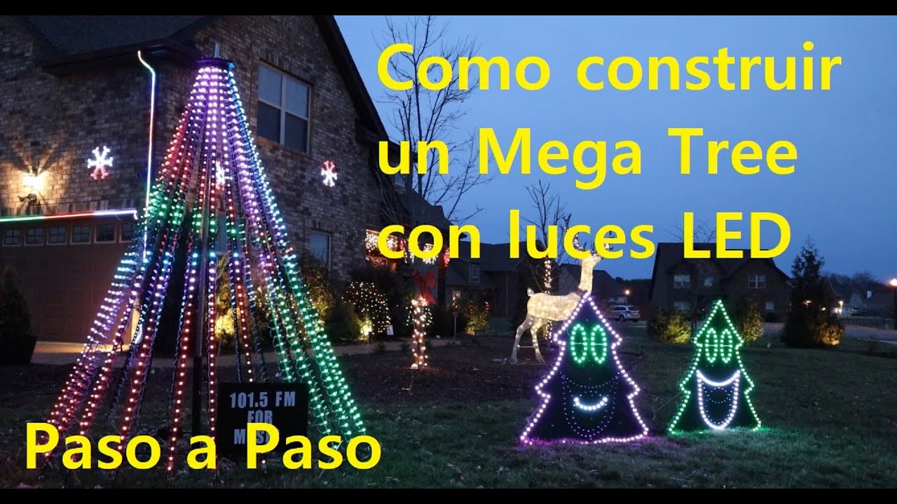 Paso a Paso - Como construir un Mega Tree con luces L.E.D. - Parte 1 ...