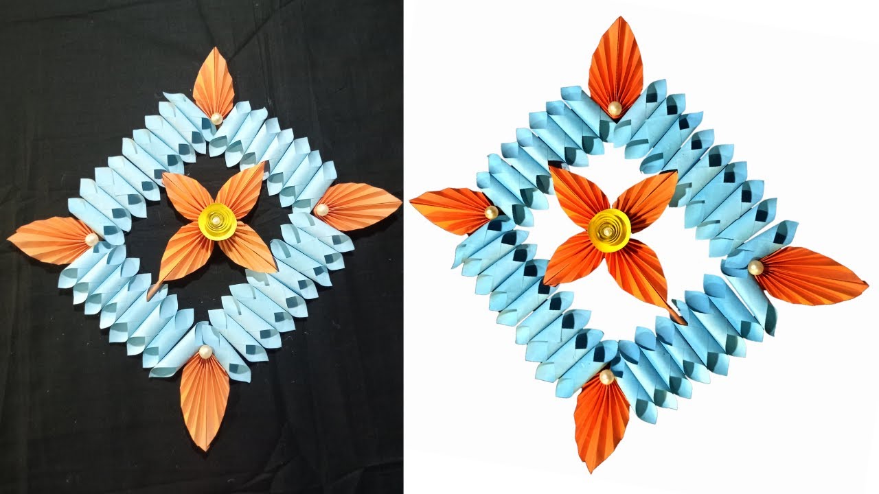 Beautiful Paper Flower Wall hanging/Home Decoration Ideas/Paper Caft ...
