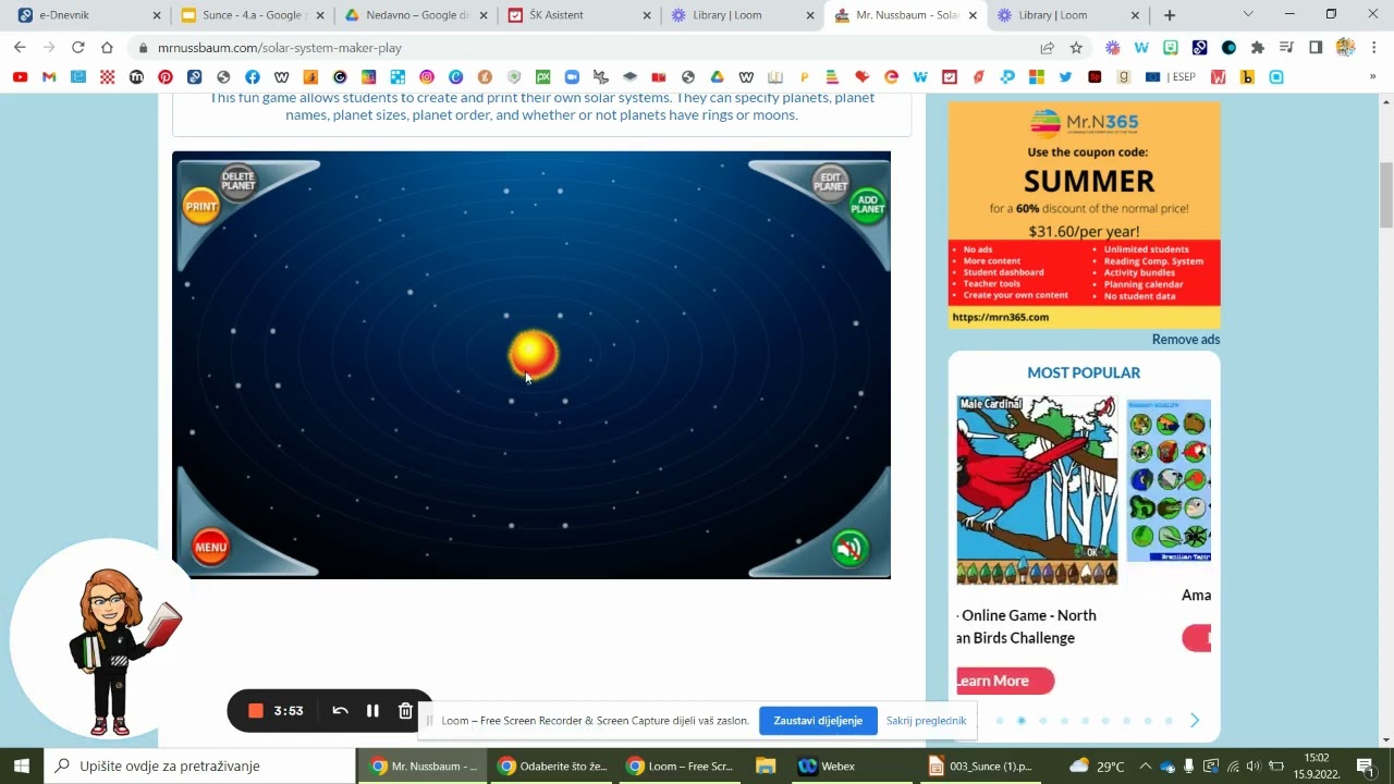 Solar system maker - YouTube