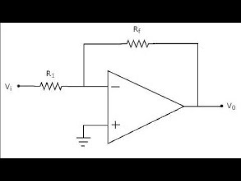 Inverting operational amplifier with negative feedback. - YouTube