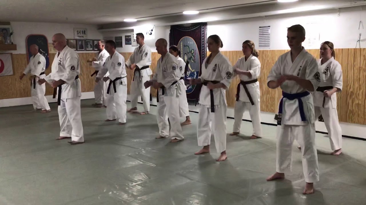 Seisan kata of Isshinryu - YouTube