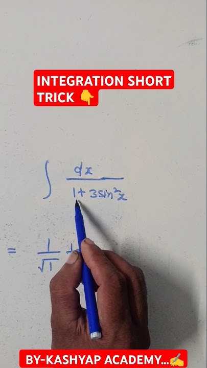 HOW TO SOLVE INTEGRATION BY SHORT TRICK | INTEGRATION SHORT TRICKS @kashyapacademy150M2# ...