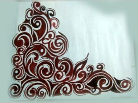 CORNER RANGOLI DESIGNS/INOVATIVE RANGOLI DESIGN CORNER/FABRIC DESIGN ...