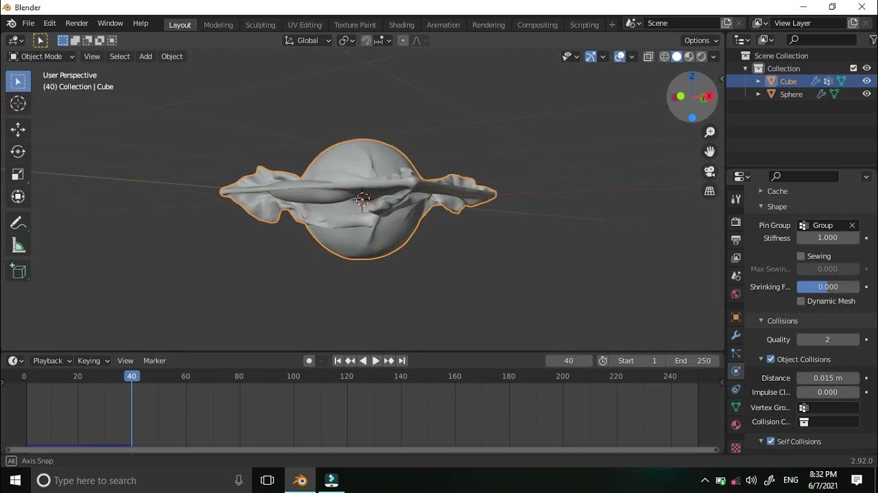 Shrink Wrap Simulation With pressure-tutorial - YouTube