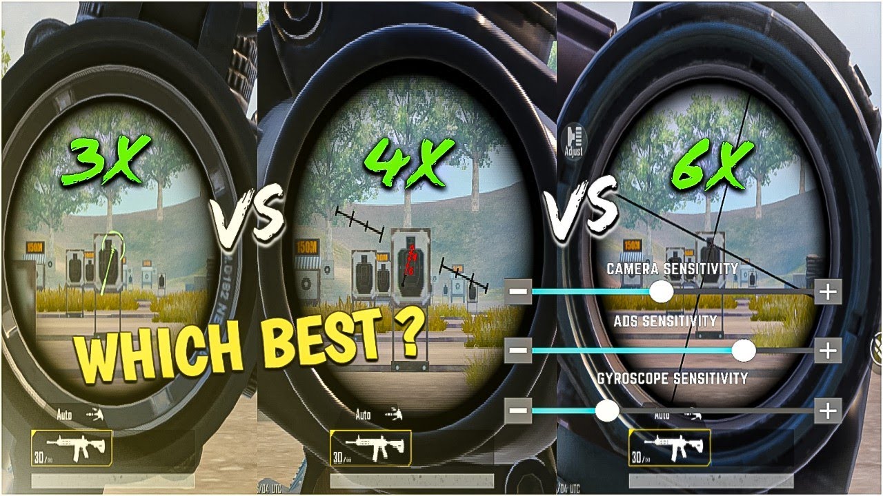 3x Vs 4x Vs 6x Scope Which Best ? | BGMI / PUBG 2.0 New Tips And Tricks ...