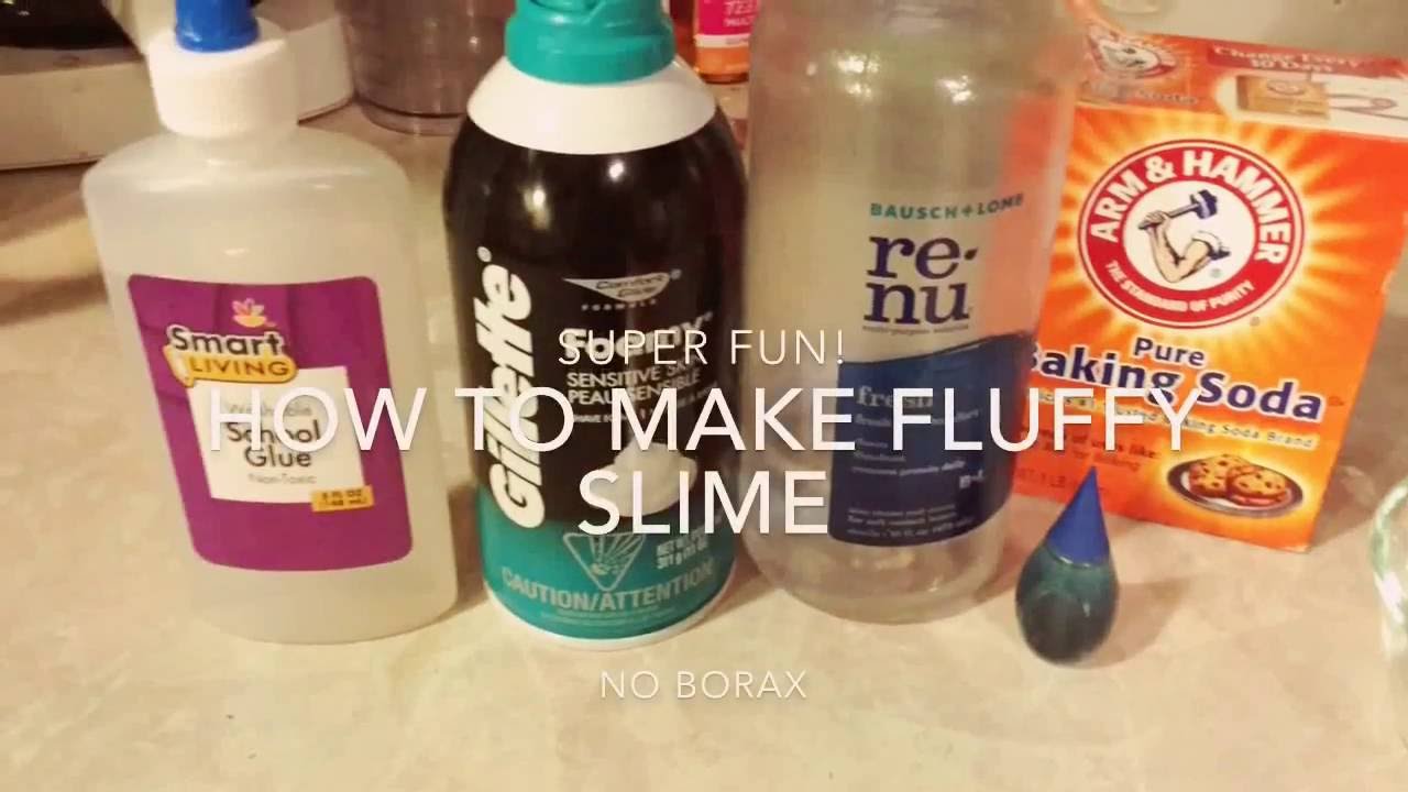How to make fluffy slime - YouTube