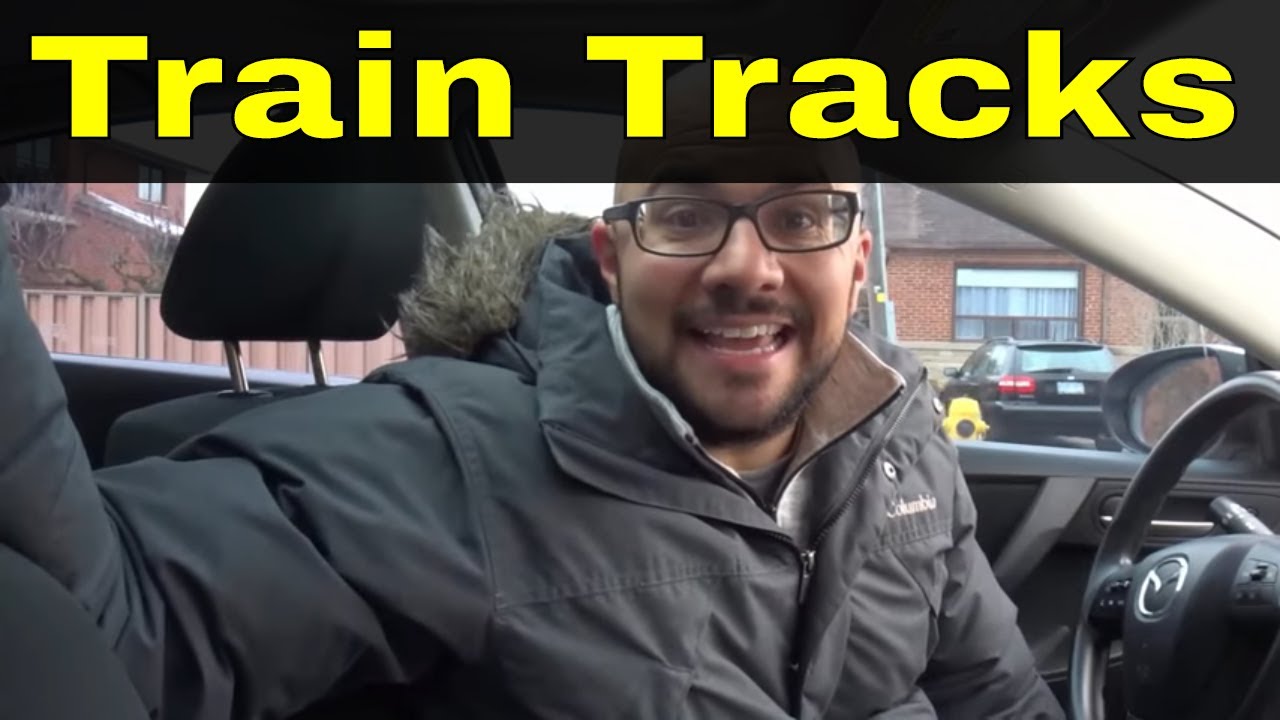 Driving Over Train Tracks-Beginner Driving Lesson - YouTube
