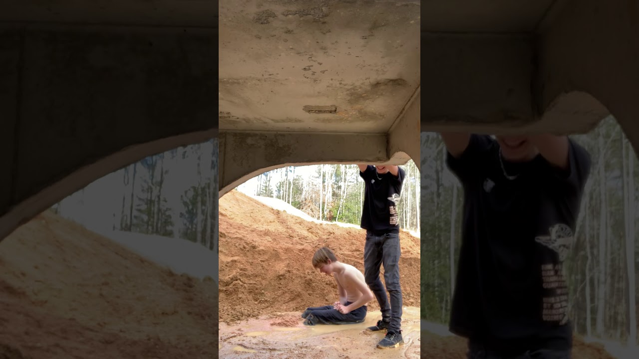 KID GETS STUCK IN MUD *gone wrong* - YouTube