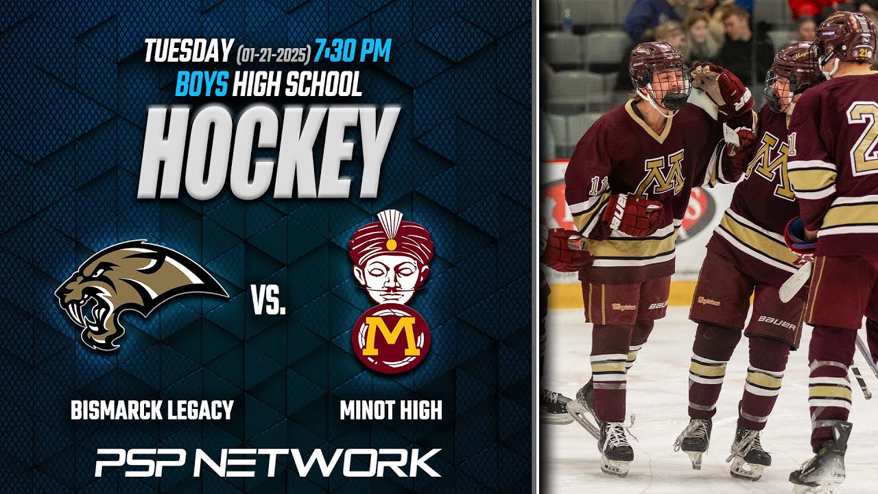 🏒 (1-21-25) LEGACY AT MINOT HIGH: BOYS HOCKEY - YouTube