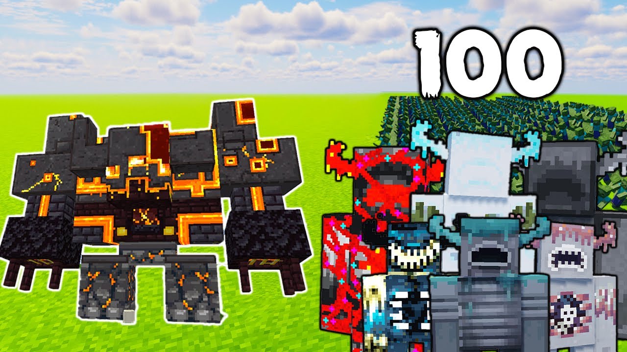 WARDENS FAMILY Vs 5 NETHERITE MONSTROSITY - Minecraft Mob Battle - YouTube