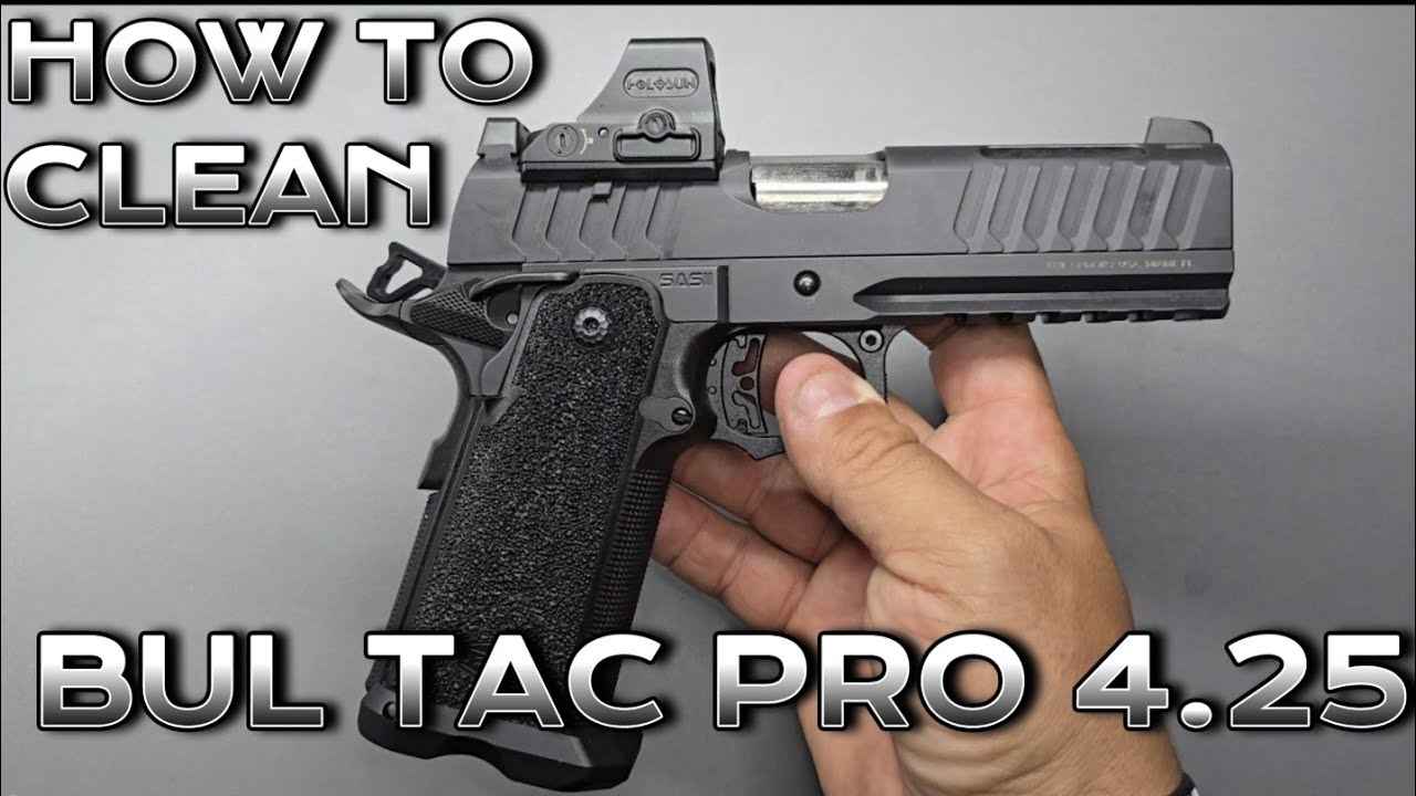 How to clean your BUL ARMORY TAC PRO. Feat. 4.25 inch model - YouTube