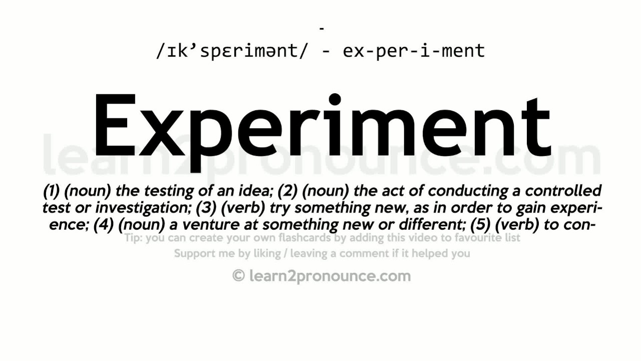 Pronunciation Of Experiment Definition Of Experiment YouTube pronunciation-of-experiment-definition-of-experiment-youtube