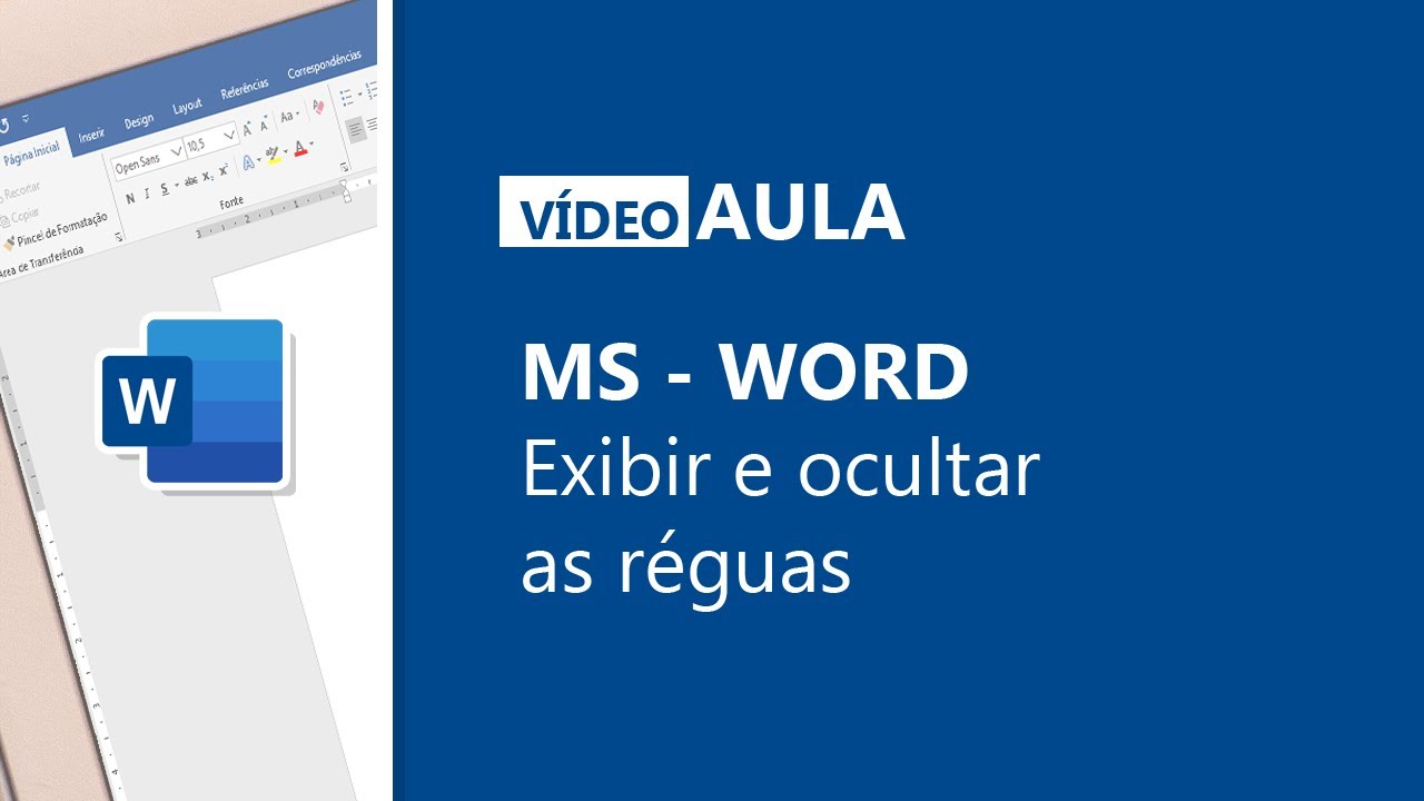 Word 2016 - Exibir e ocultar réguas - YouTube