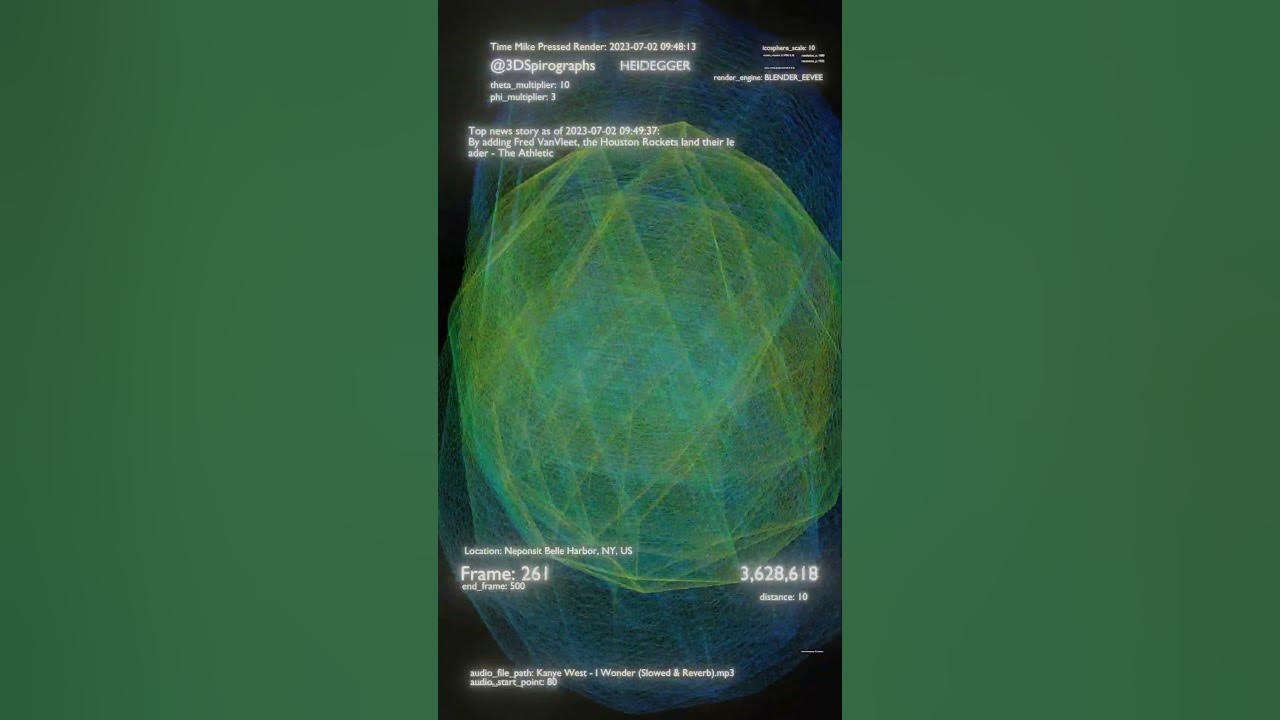 134 Subscribers & Counting ~ @3dspirographs !! - Made with Blender Python and ChatGPT - YouTube