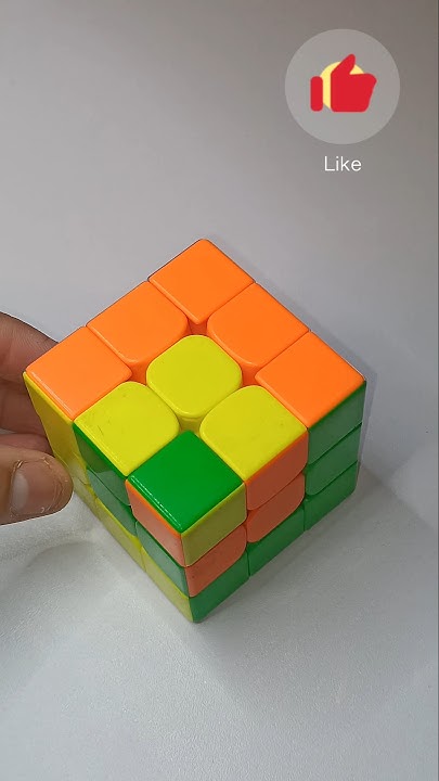 HOW TO MAKE CUBE IN A CUBE INA CUBE PATTERN ON RUBIK'S CUBE #shorts - YouTube