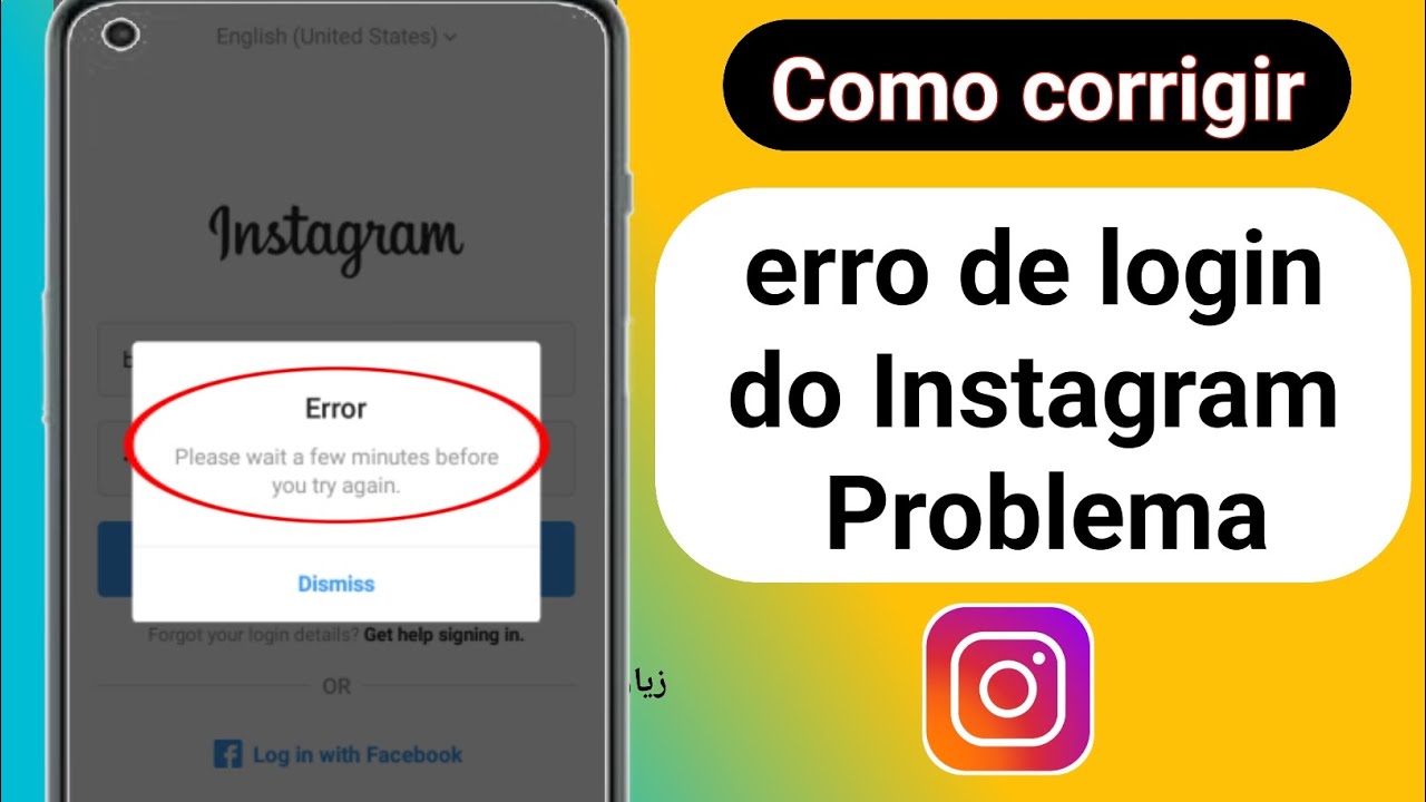 Como corrigir problema de erro de login do Instagram | Problema de erro ...