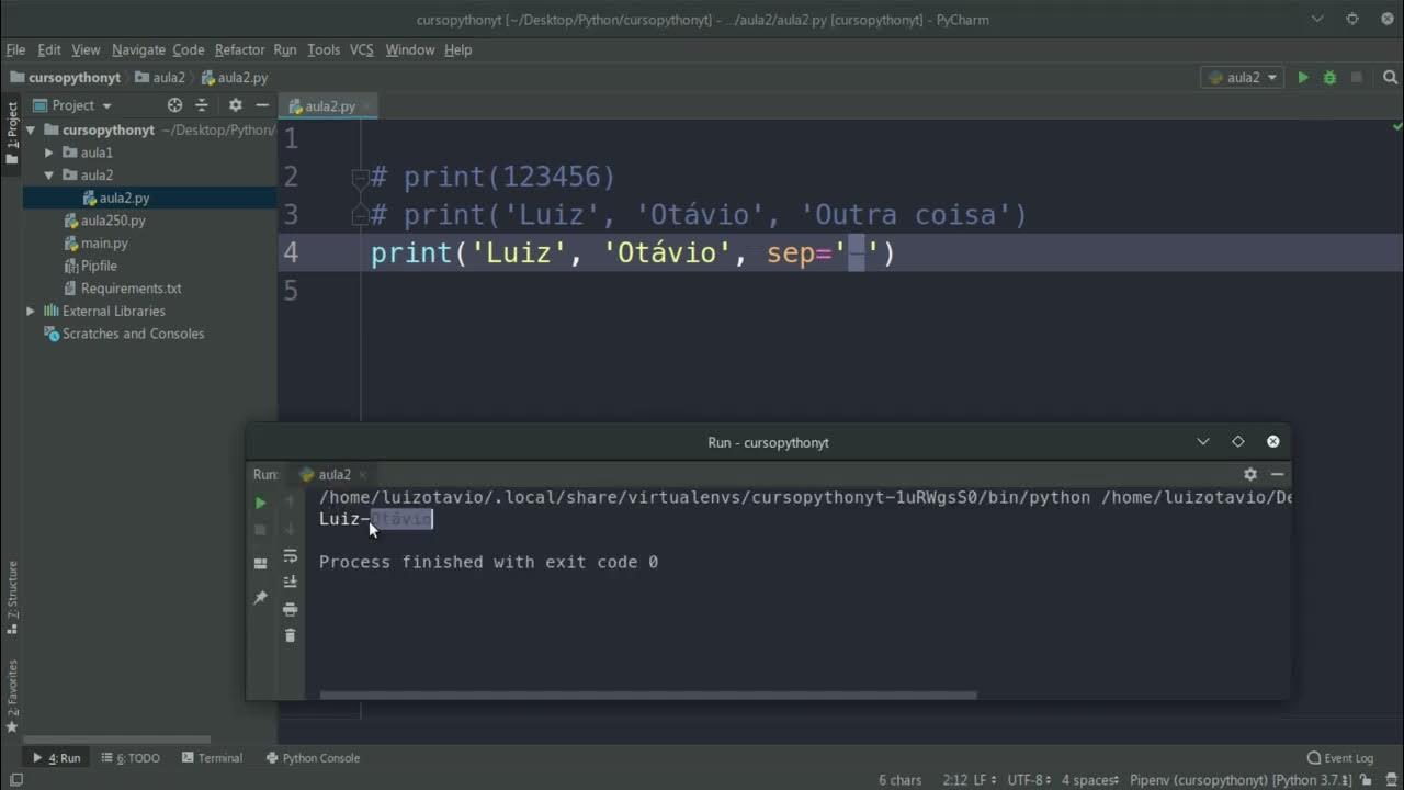 O comando print - YouTube