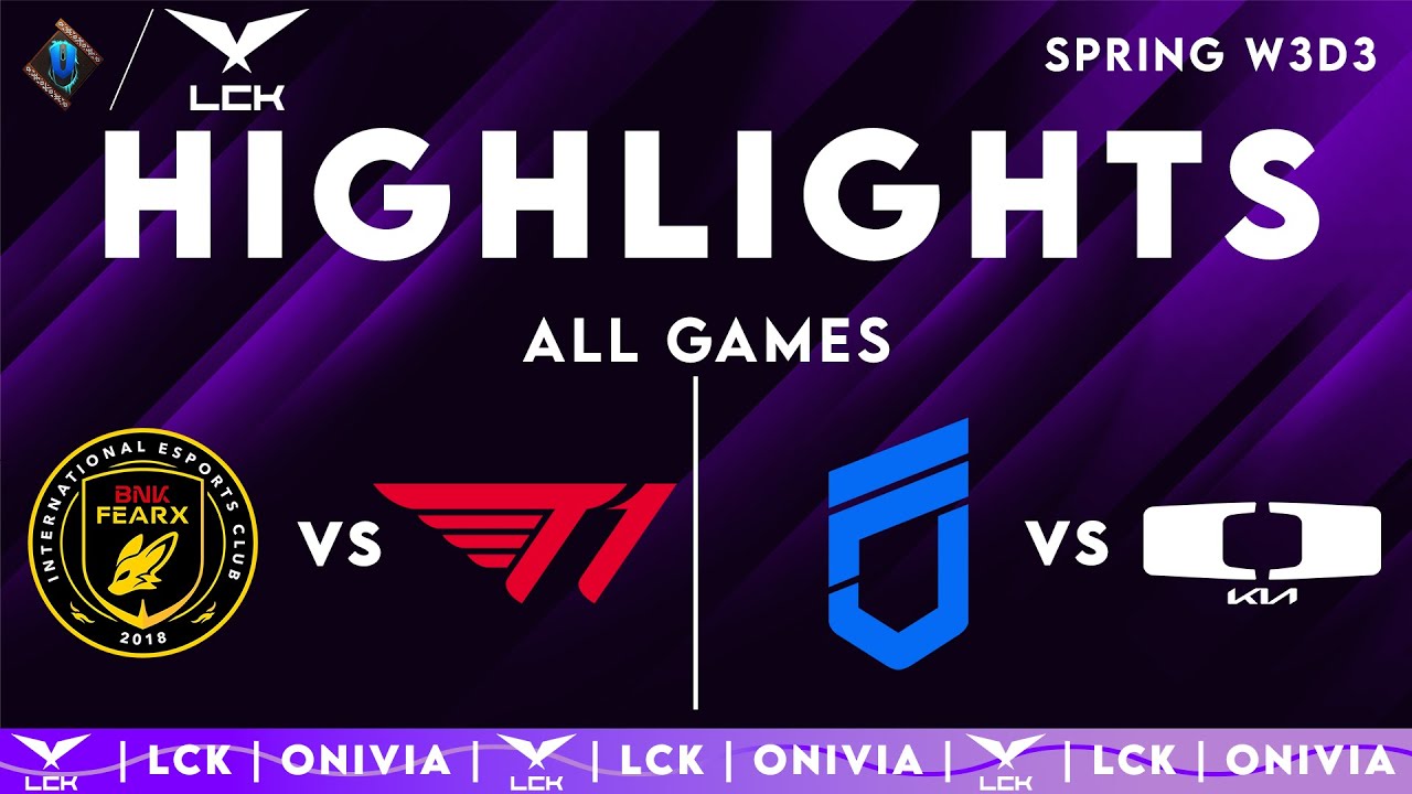 LCK Spring 2025 Highlights W3D3 ALL GAMES | LCK 2025 by Onivia - YouTube