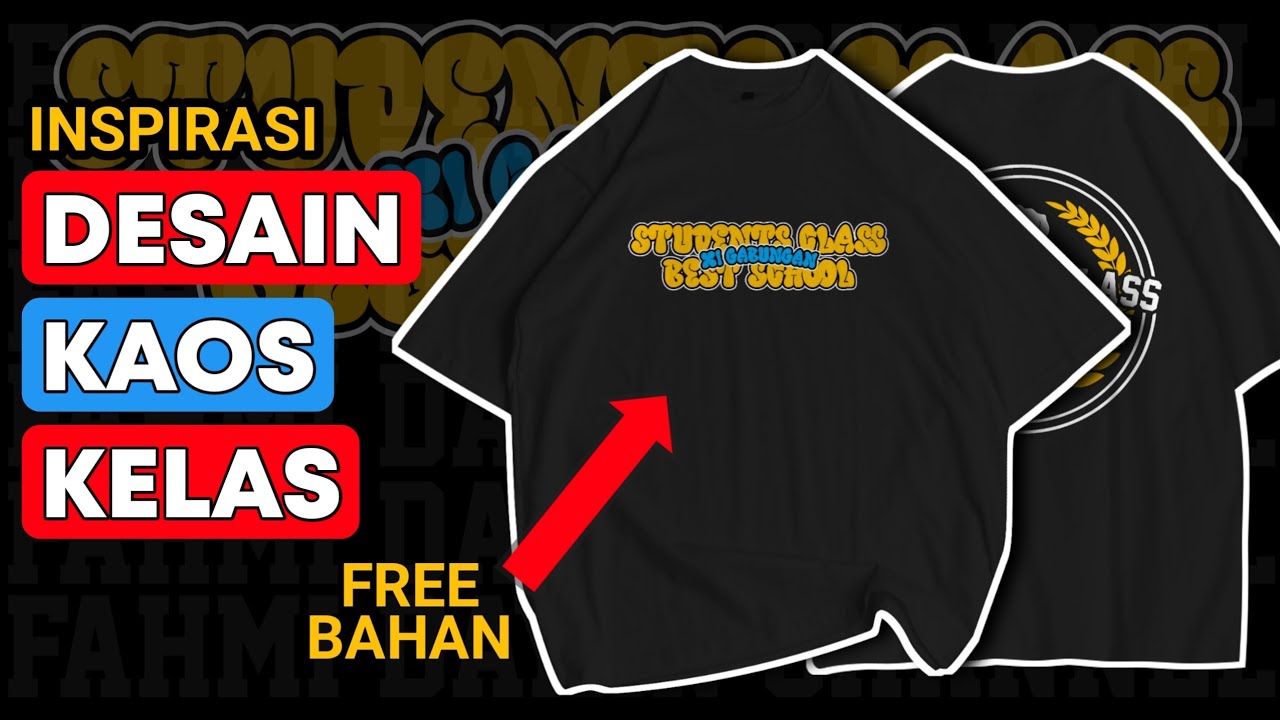 Bahan Desain Kaos Kelas Bikin Desain Kaos Kelas Desain Di Hp Youtube