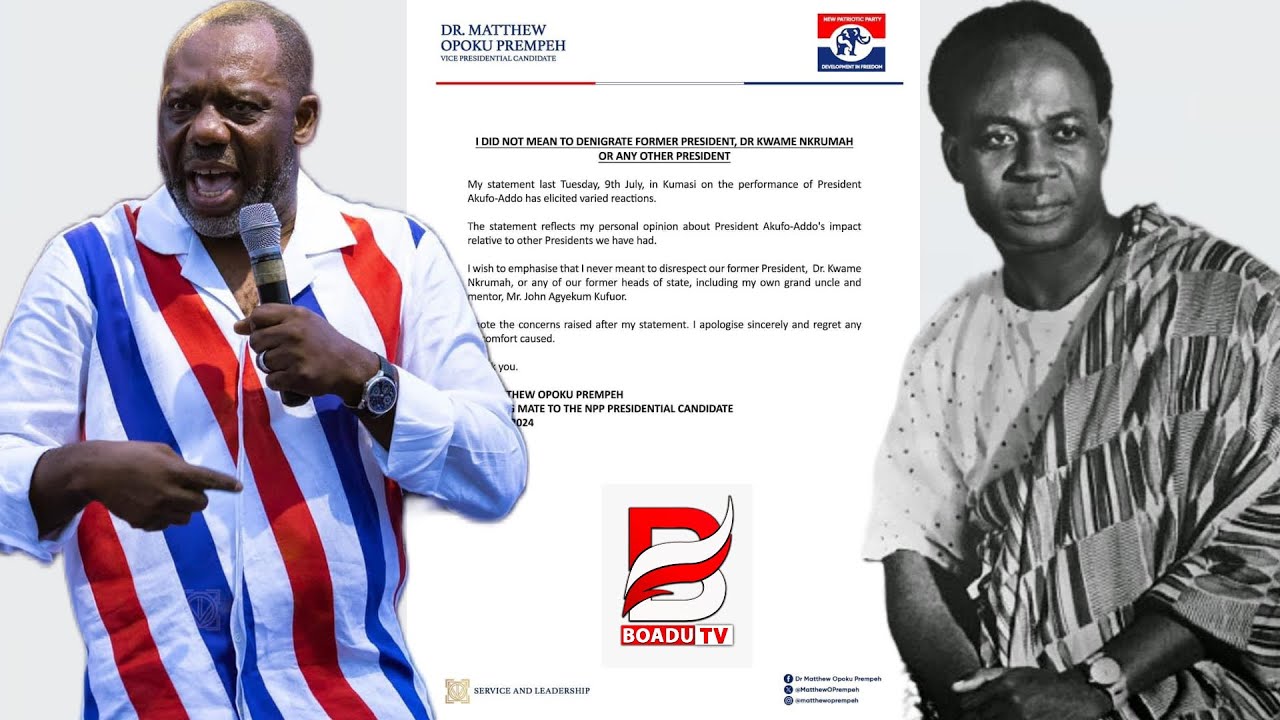 I’m sorry, please forgive me… Napo apologize for insûlting Kwame ...